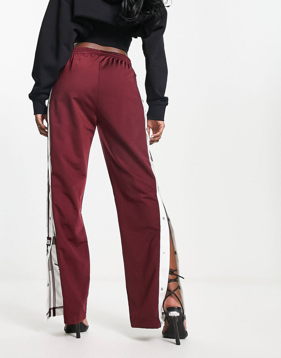 adidas Originals adibreak popper track pants burgundy – n’shpishop