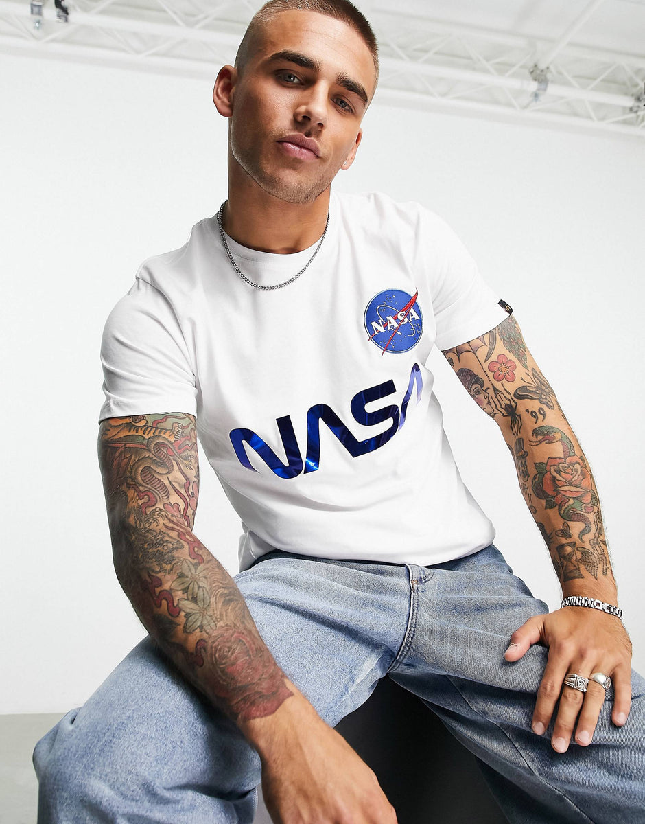 Alpha Industries NASA t-shirt white – n’shpishop