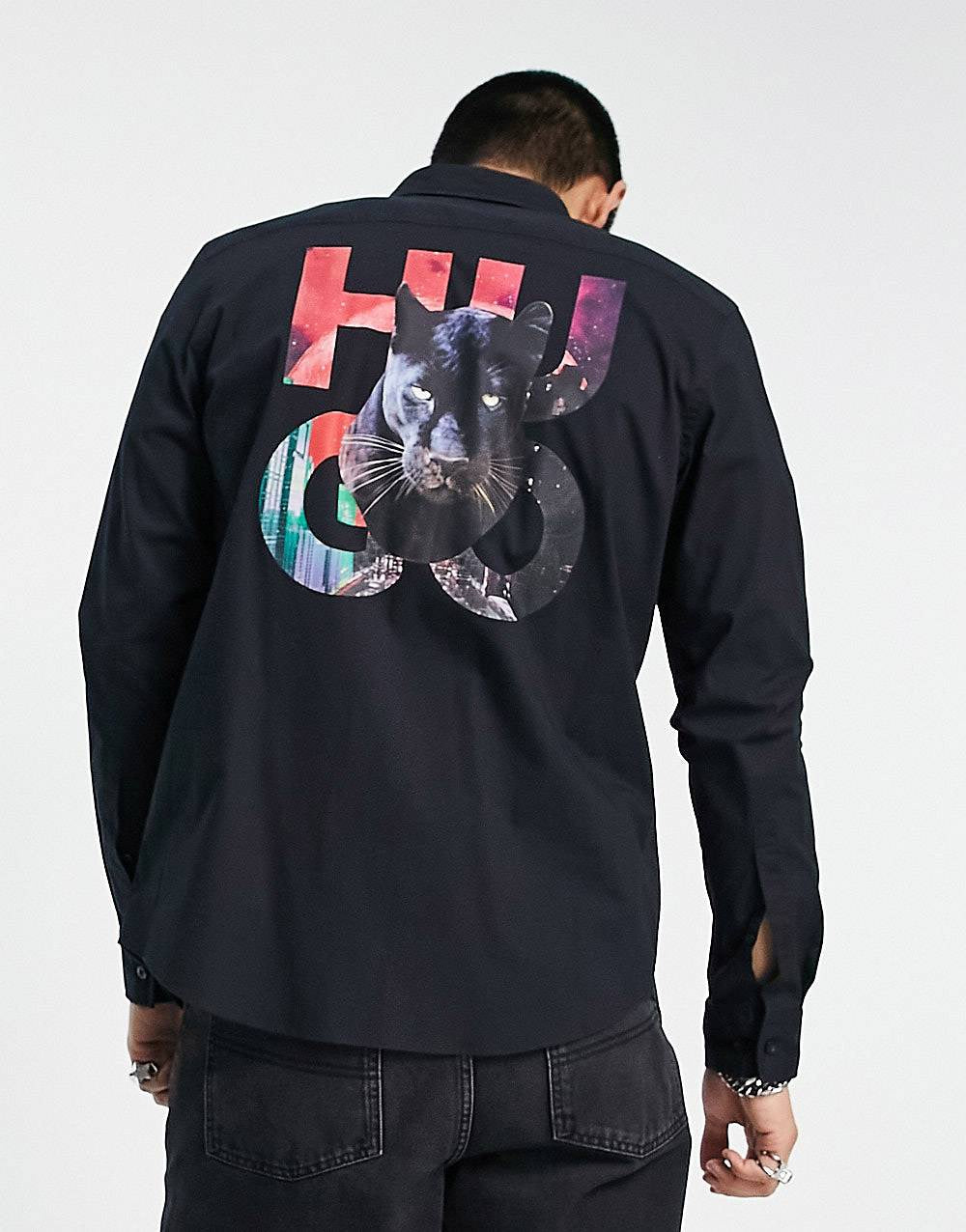 HUGO Emero shirt black back print – n’shpishop