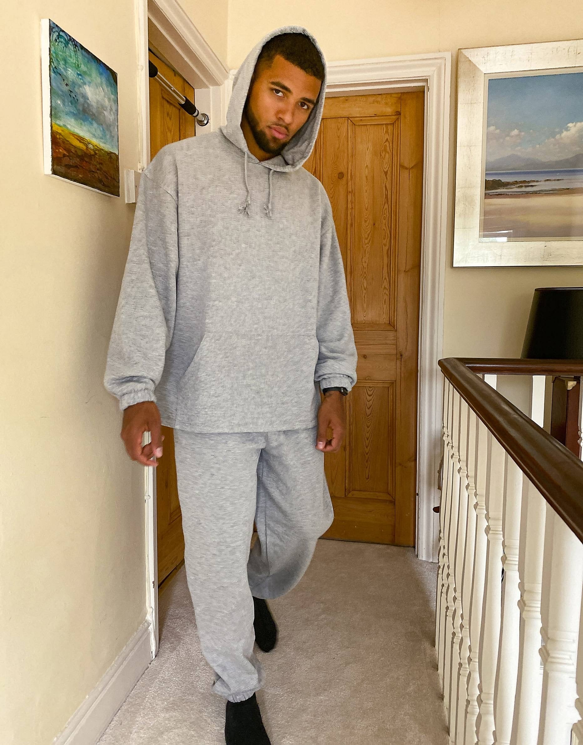 Tracksuit oversized - Grey Marl – n’shpishop
